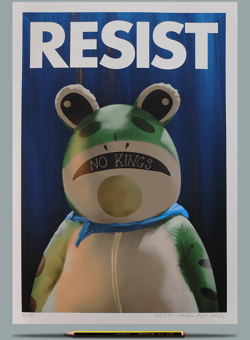 Resist. Portrait of the Portland Frog. - Wefail Painting